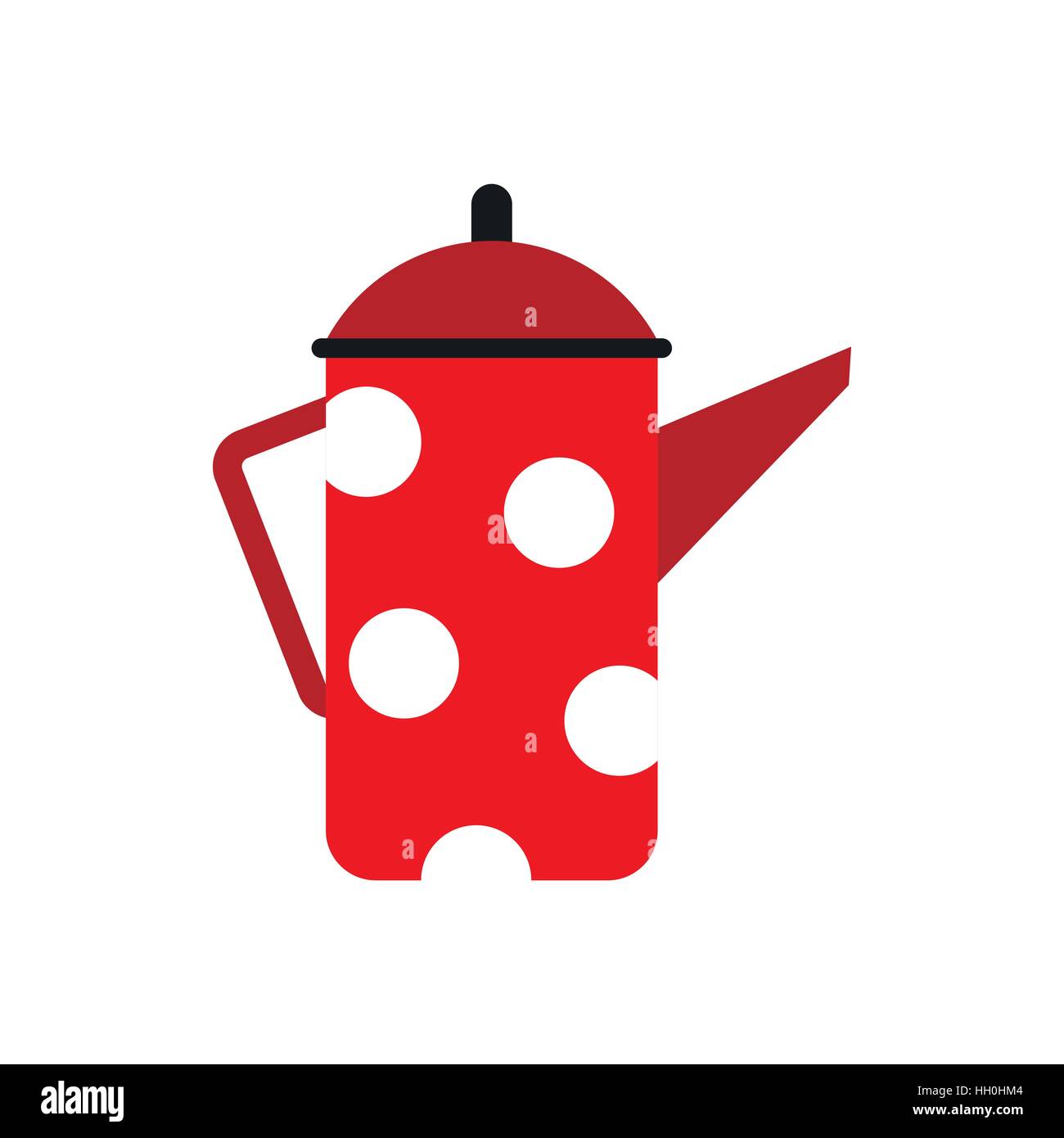 Enamel coffee pot Stock Vector Images - Alamy