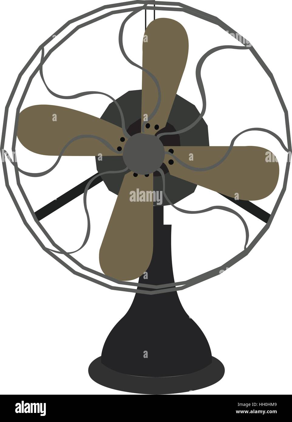 Isolated retro fan Stock Vector Image & Art - Alamy