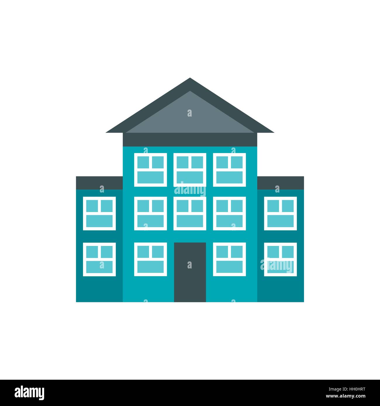Bank building icon, flat style Stock Vector Image & Art - Alamy