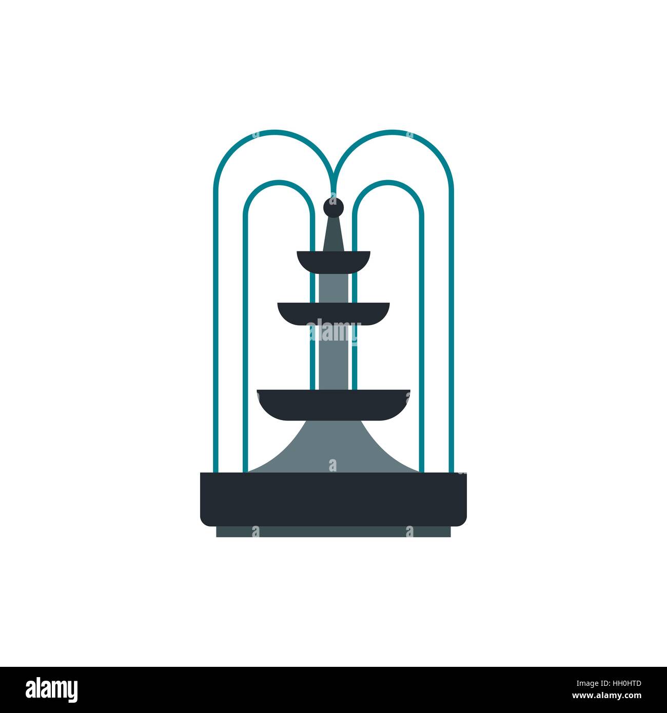 Fountain icon in flat style Stock Vector Image & Art - Alamy