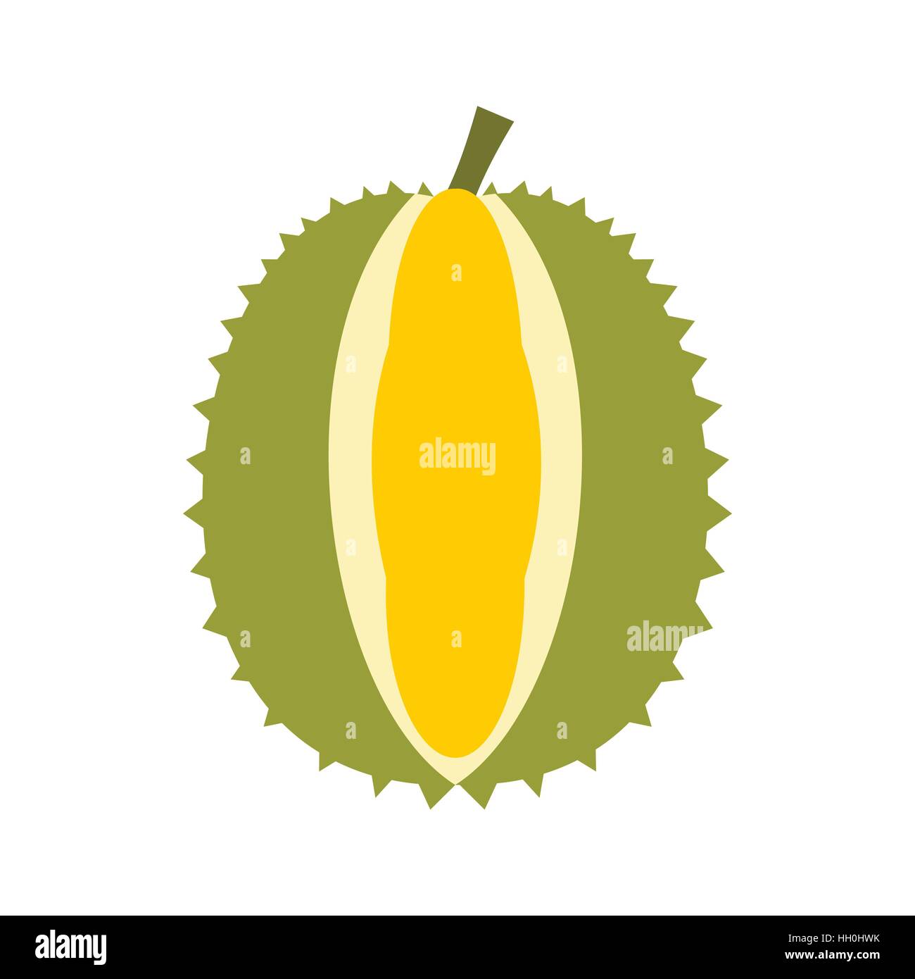 Durian fruit icon, flat style Stock Vector Image & Art - Alamy