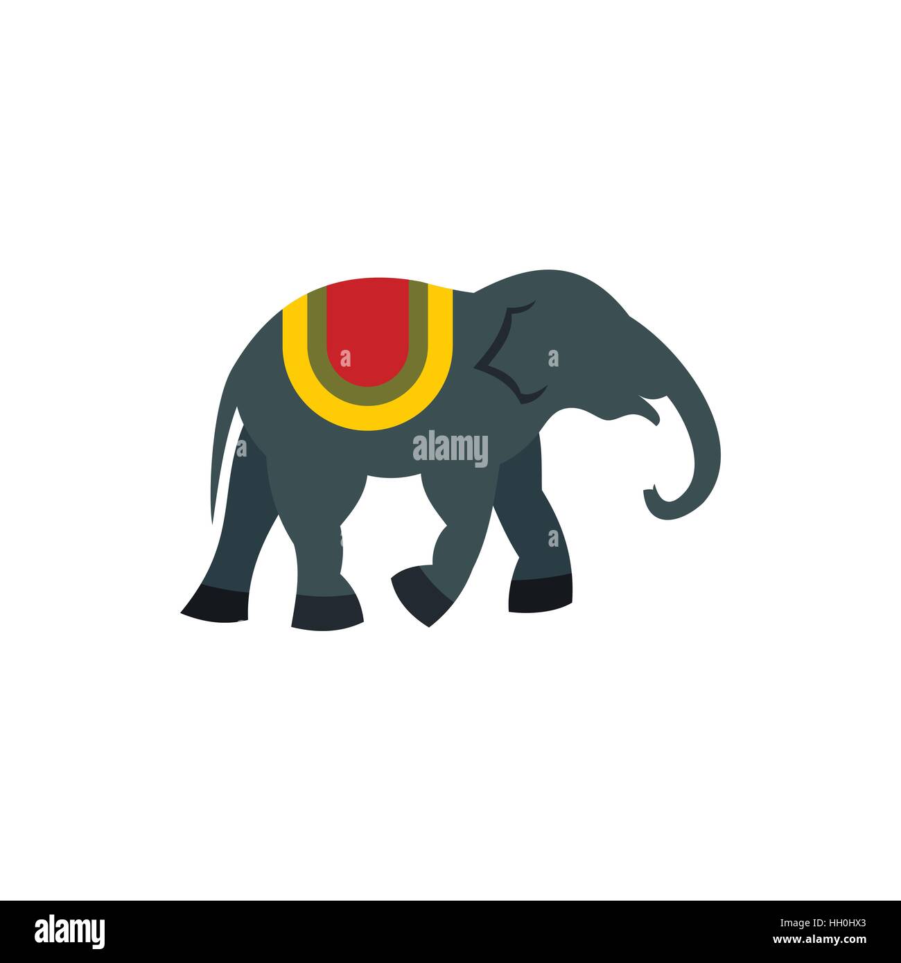 Elephant icon, flat style Stock Vector Image & Art - Alamy