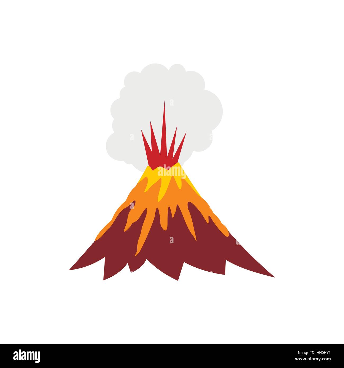 Volcano Eruption Cut Out Stock Images & Pictures - Alamy