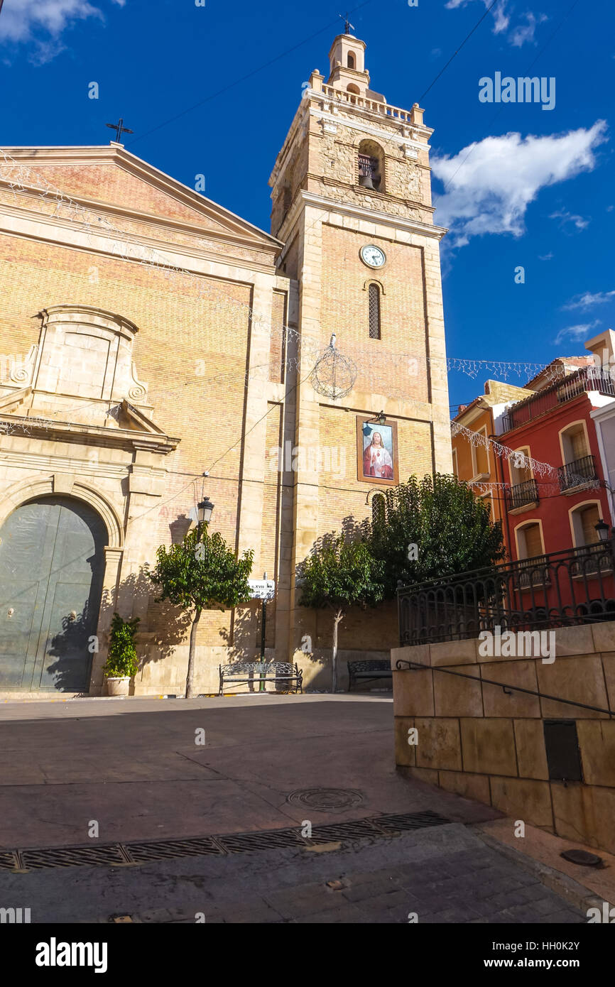 The town and castle of Relleu near Villajoyosa, Spain Stock Photo - Alamy