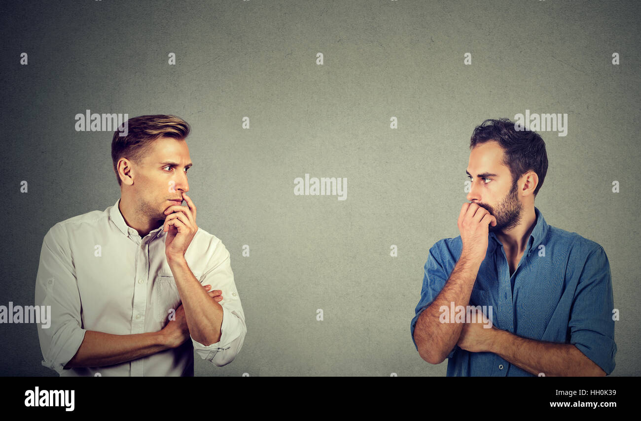 Preoccupied men hi-res stock photography and images - Alamy
