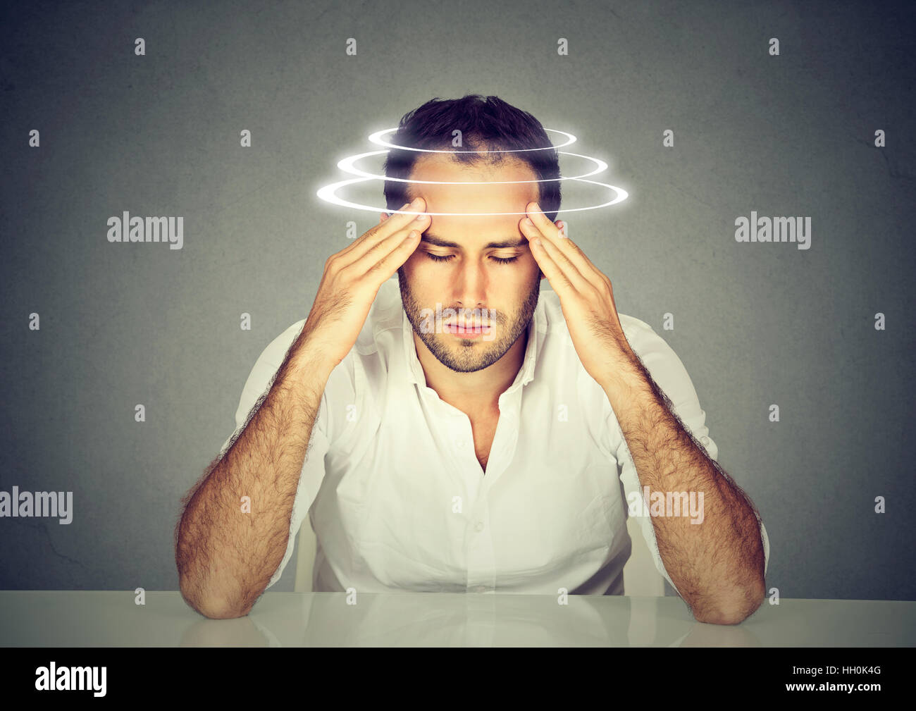 Dizziness man hi-res stock photography and images - Alamy