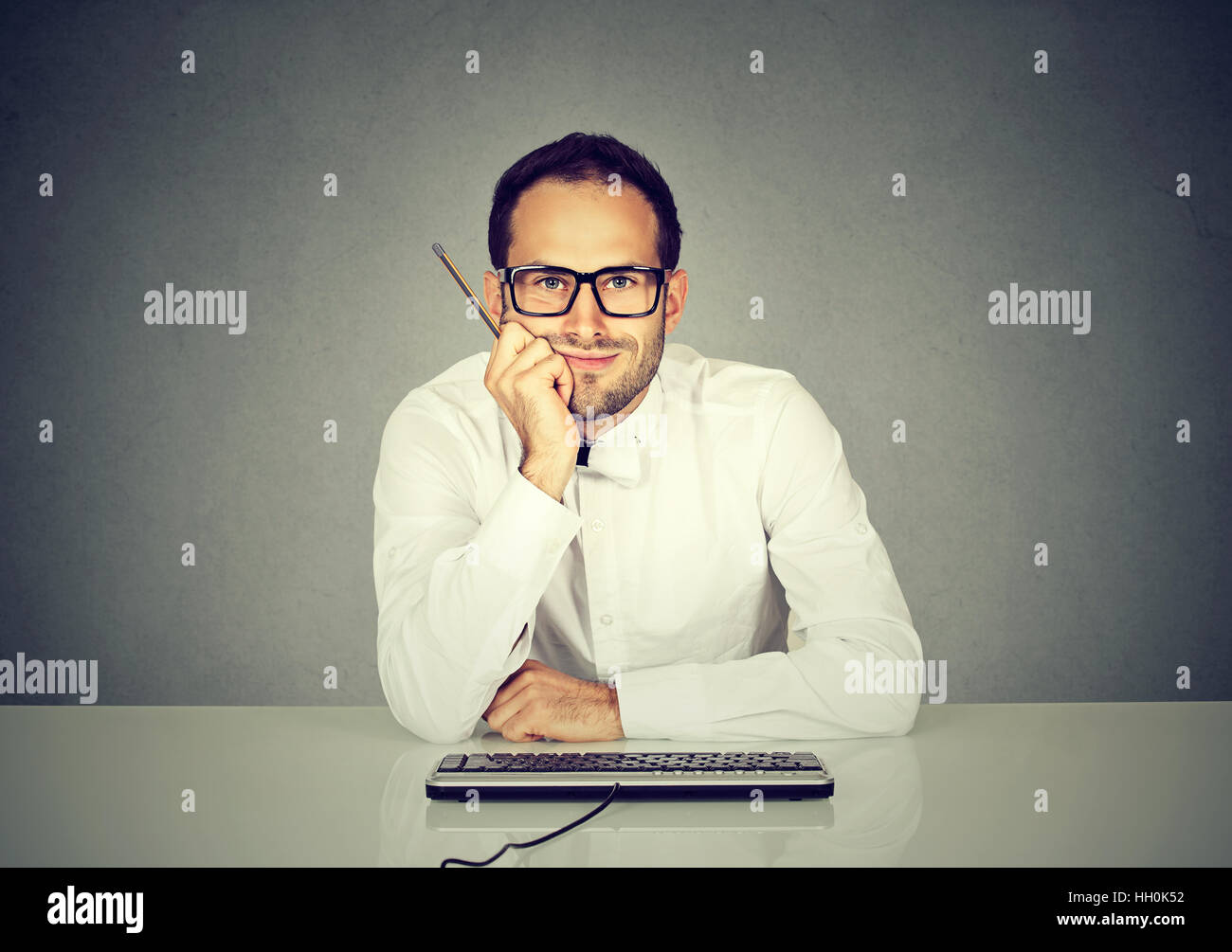 Boy in front of computer hi-res stock photography and images - Alamy