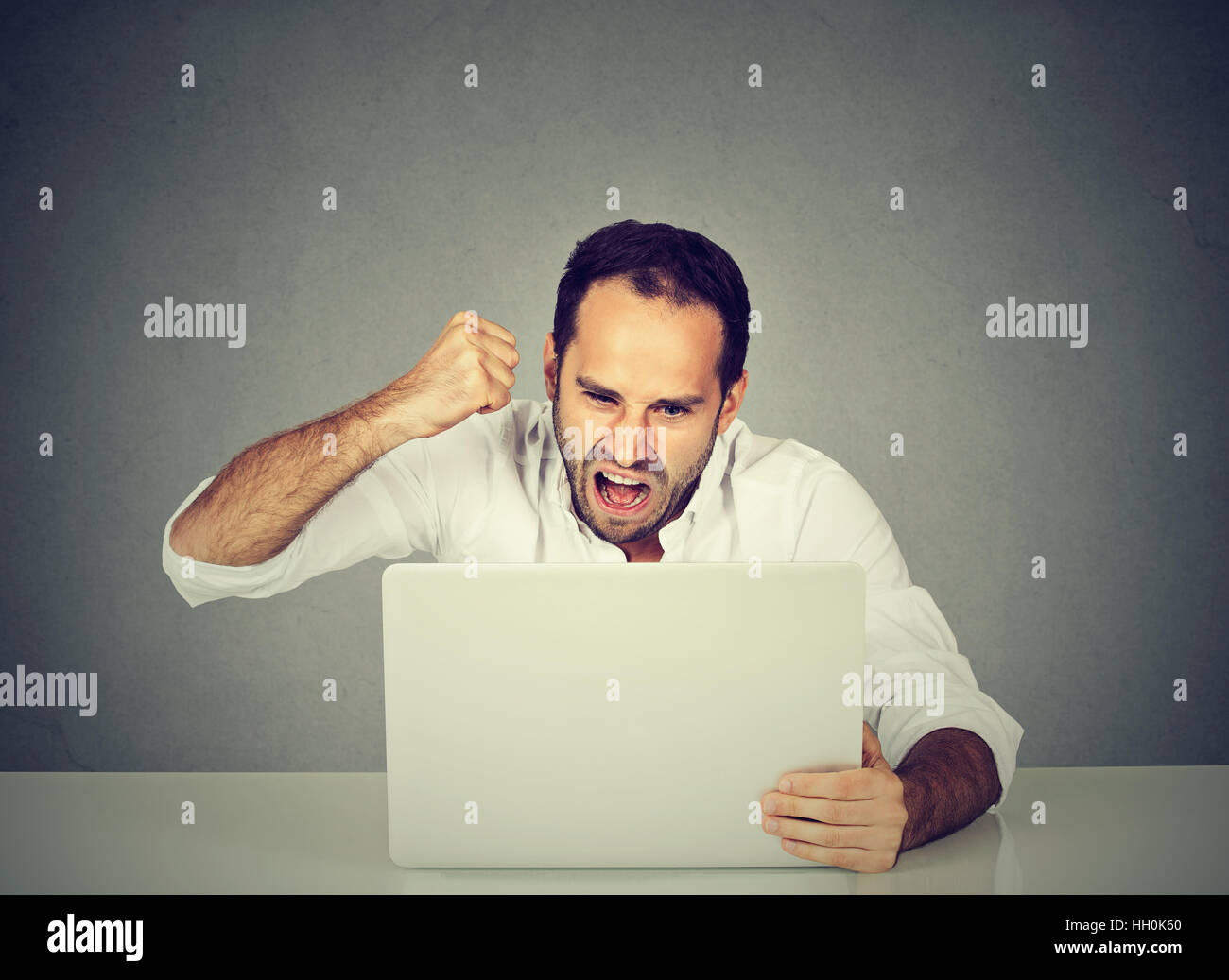 Angry business man hi-res stock photography and images - Alamy