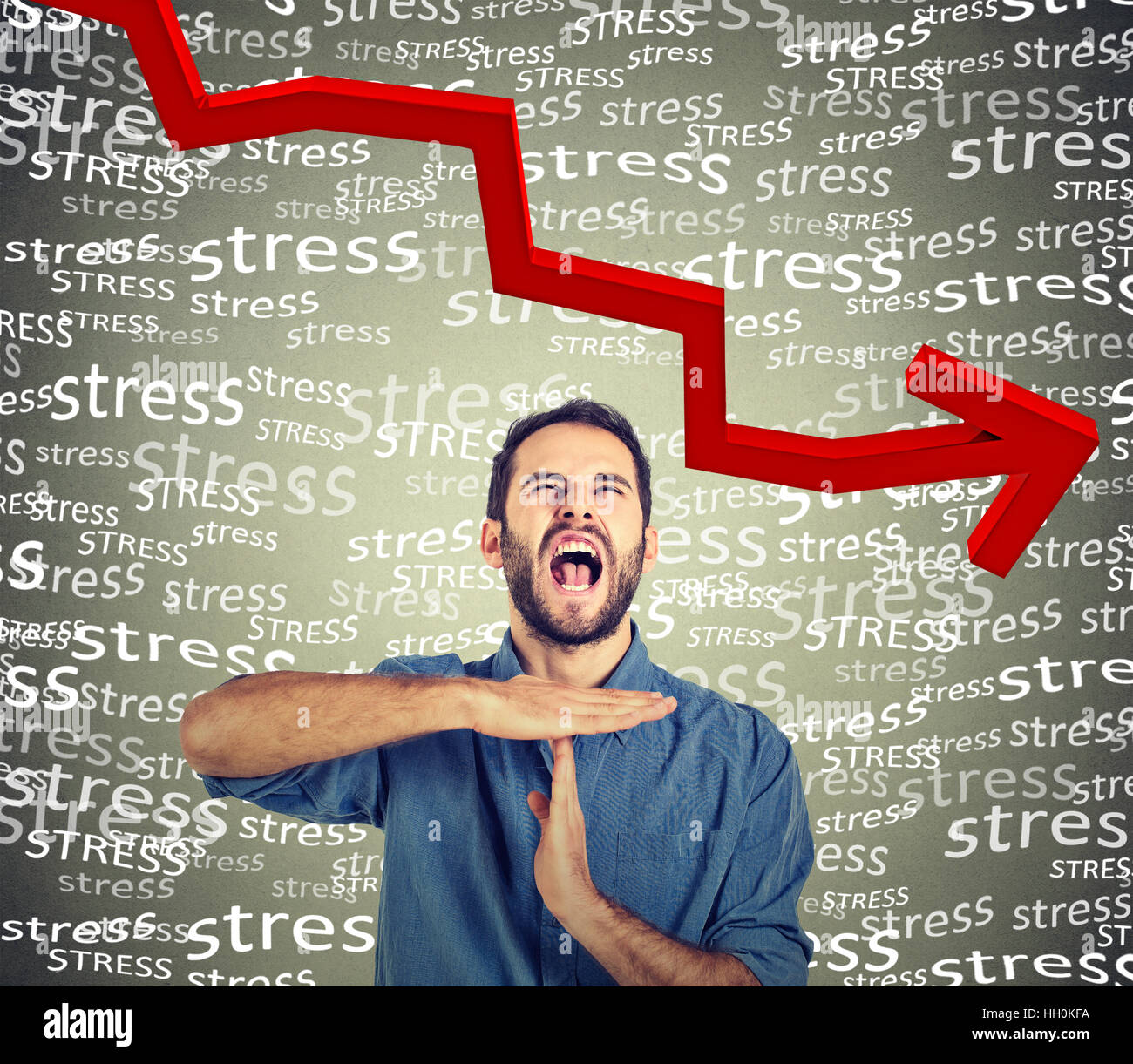 Stressed out man hi-res stock photography and images - Alamy