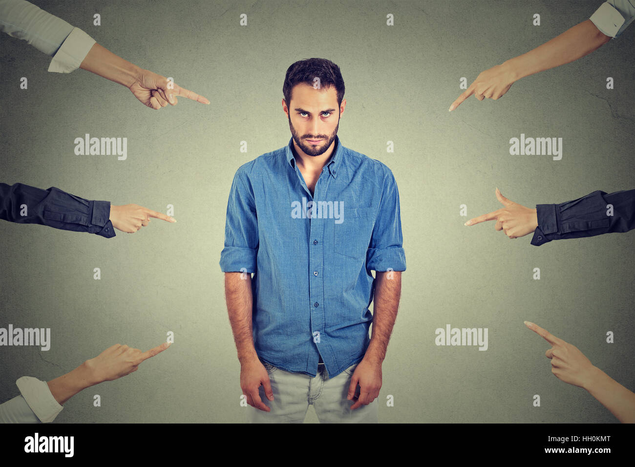 Pointing fingers accuse hi-res stock photography and images - Alamy