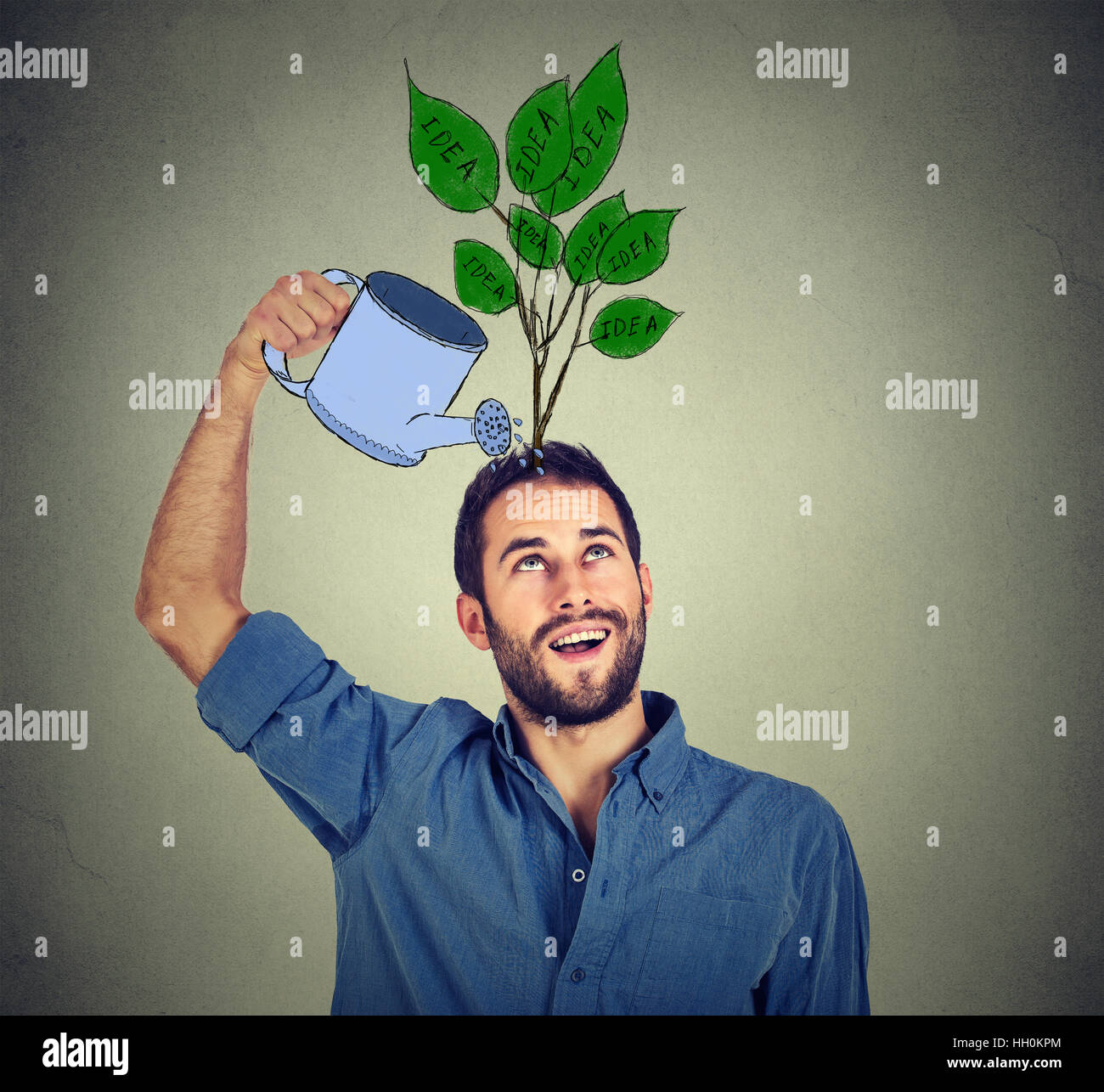 Business man many ideas hi-res stock photography and images - Alamy