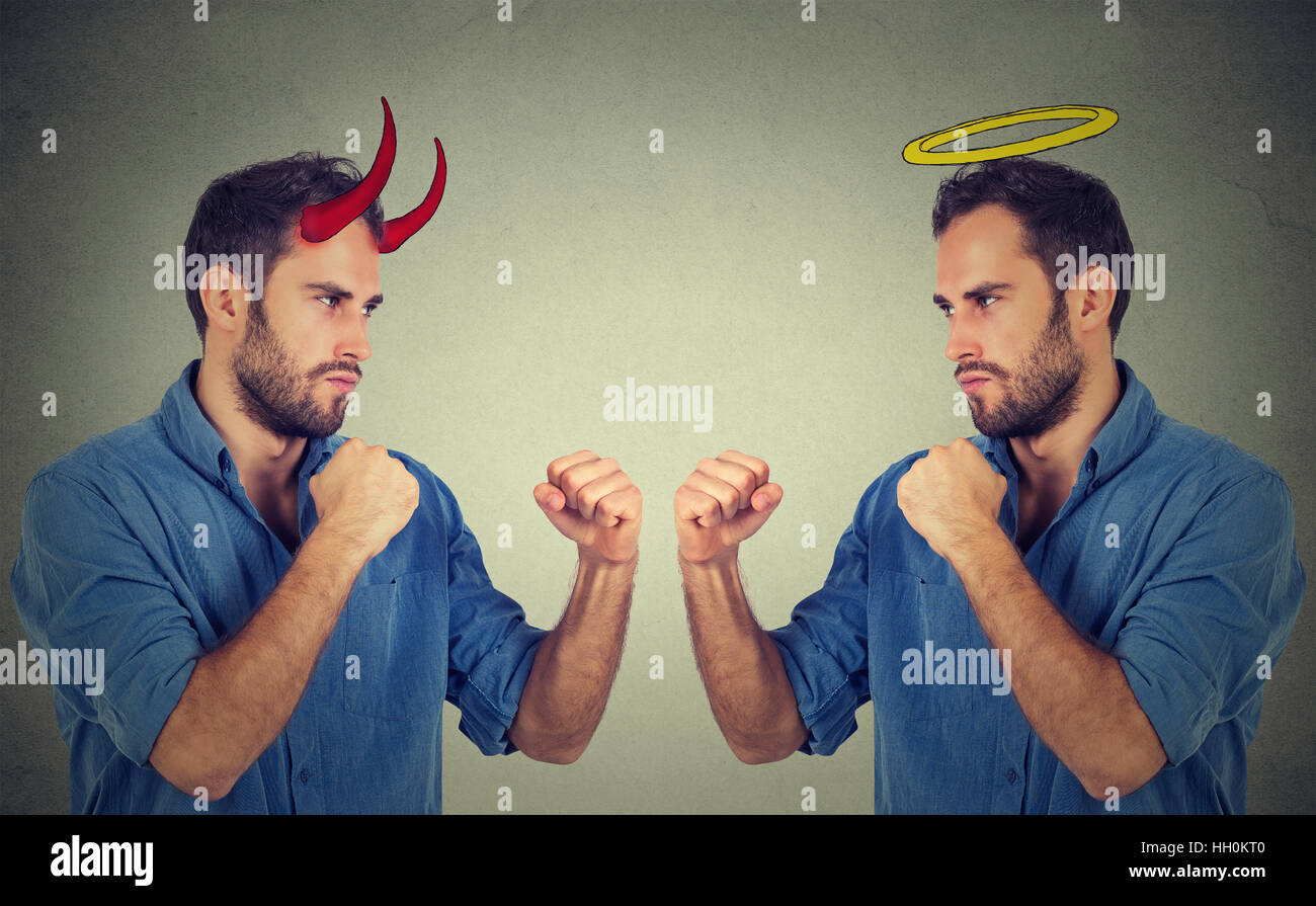 Battle of good and evil hi-res stock photography and images - Alamy