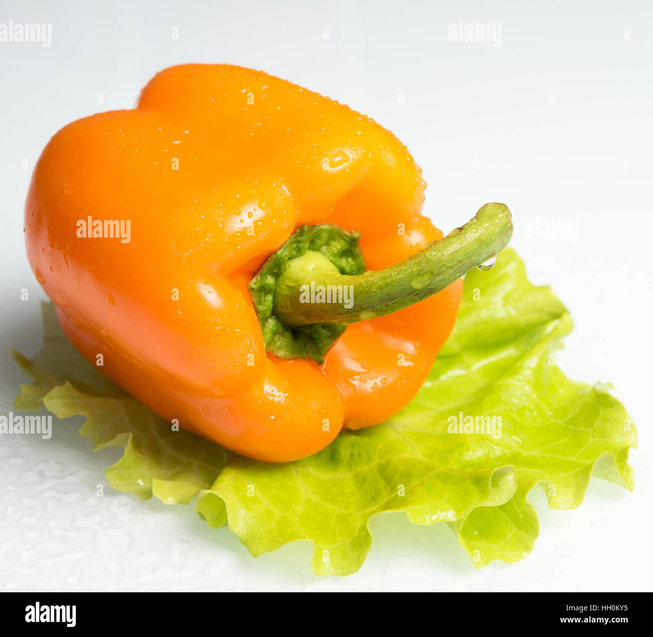juicy yellow peppers with water drops Stock Photo - Alamy