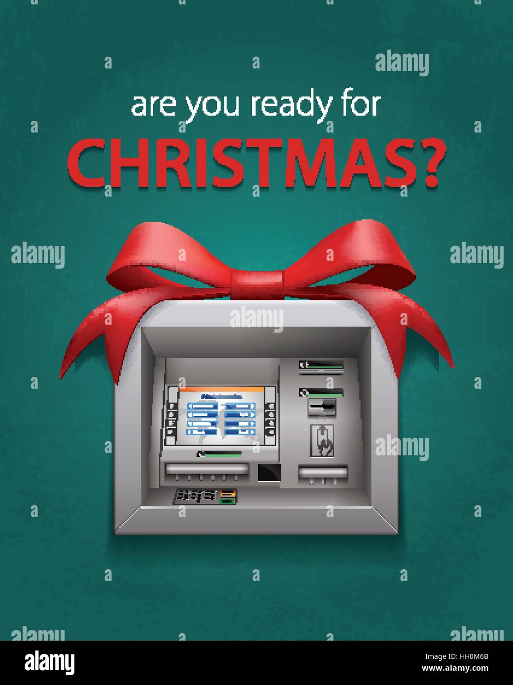 Christmas bank card money Stock Vector Images - Alamy