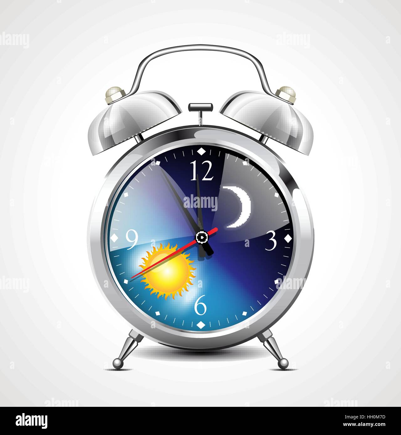 Clock night Stock Vector Images - Alamy