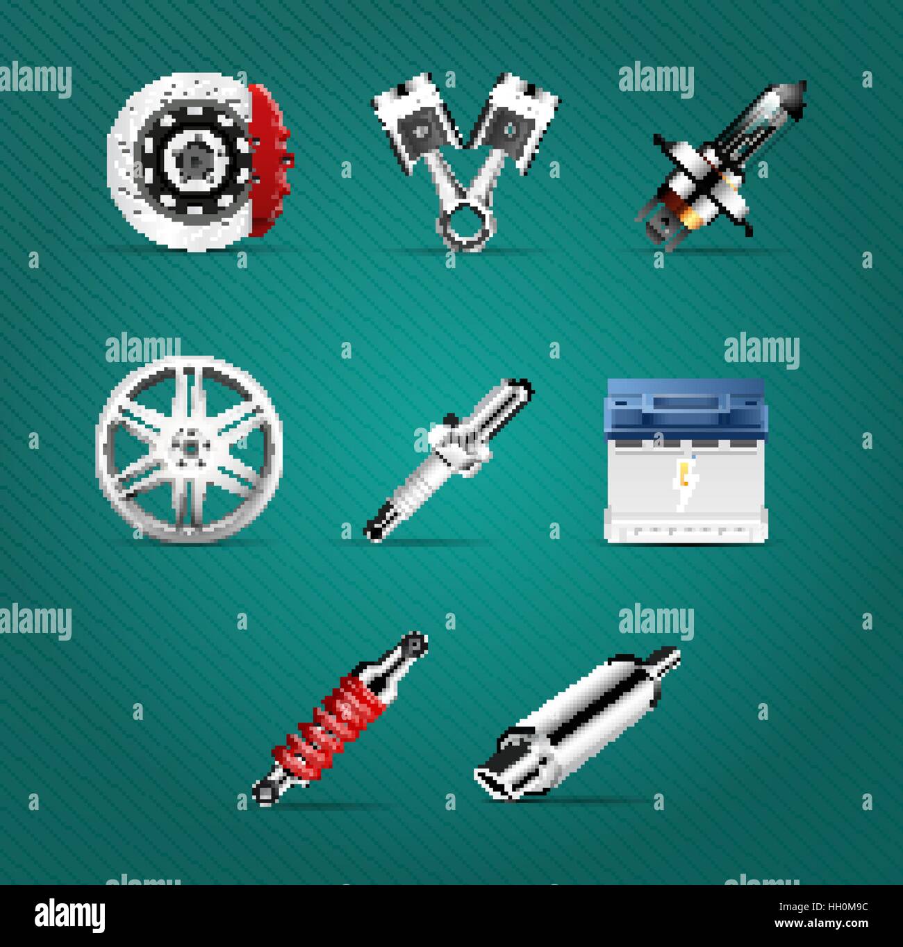 Car parts concept Stock Vector Image & Art - Alamy