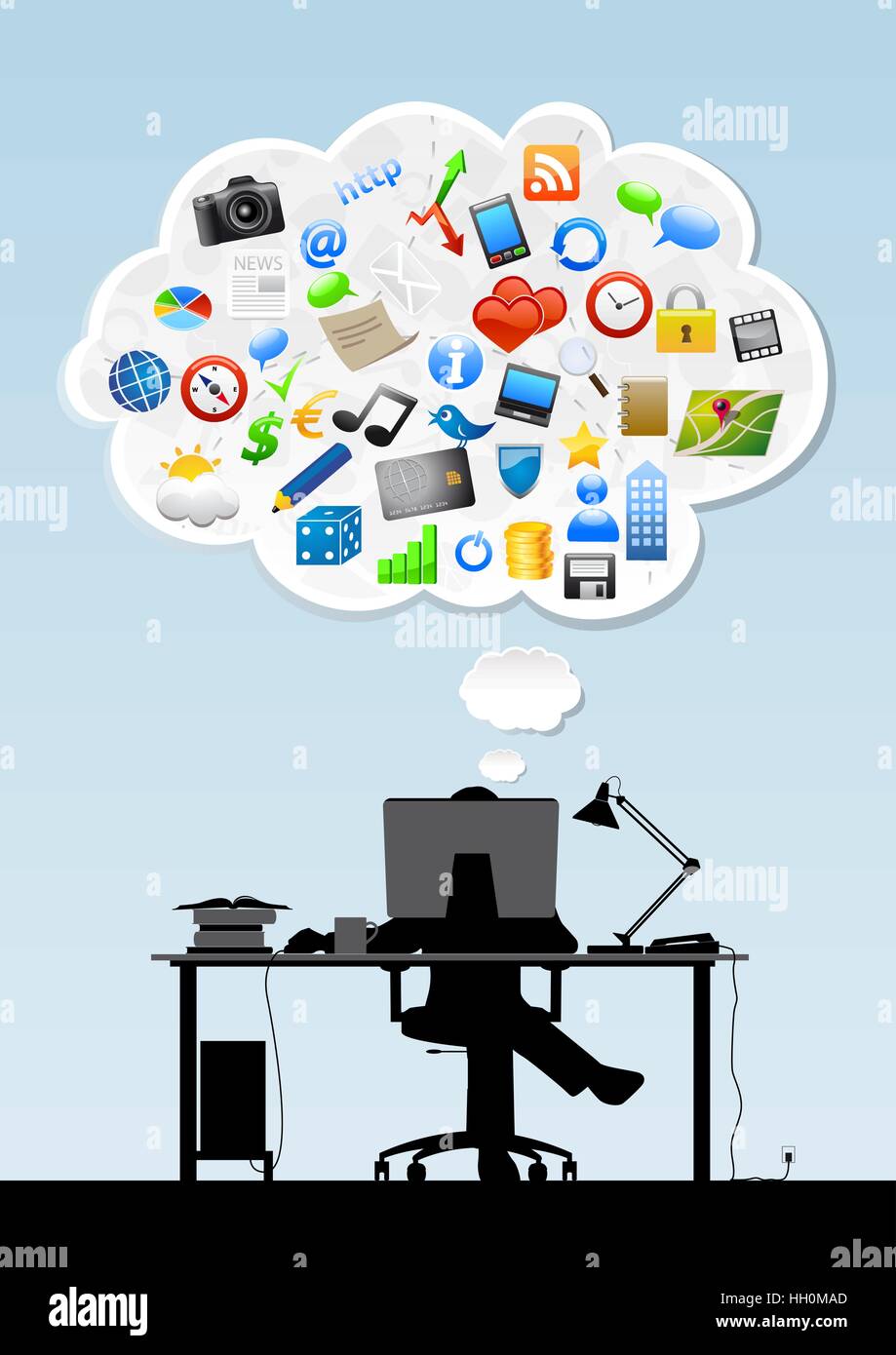 Social media concept phone Stock Vector Images - Alamy