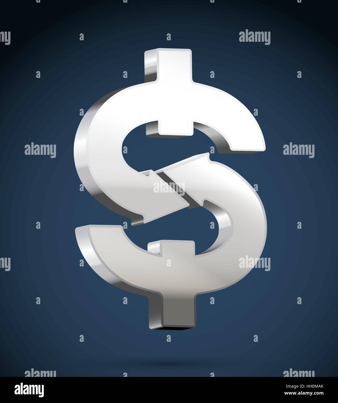 Dollar sign arrow Stock Vector Images - Alamy