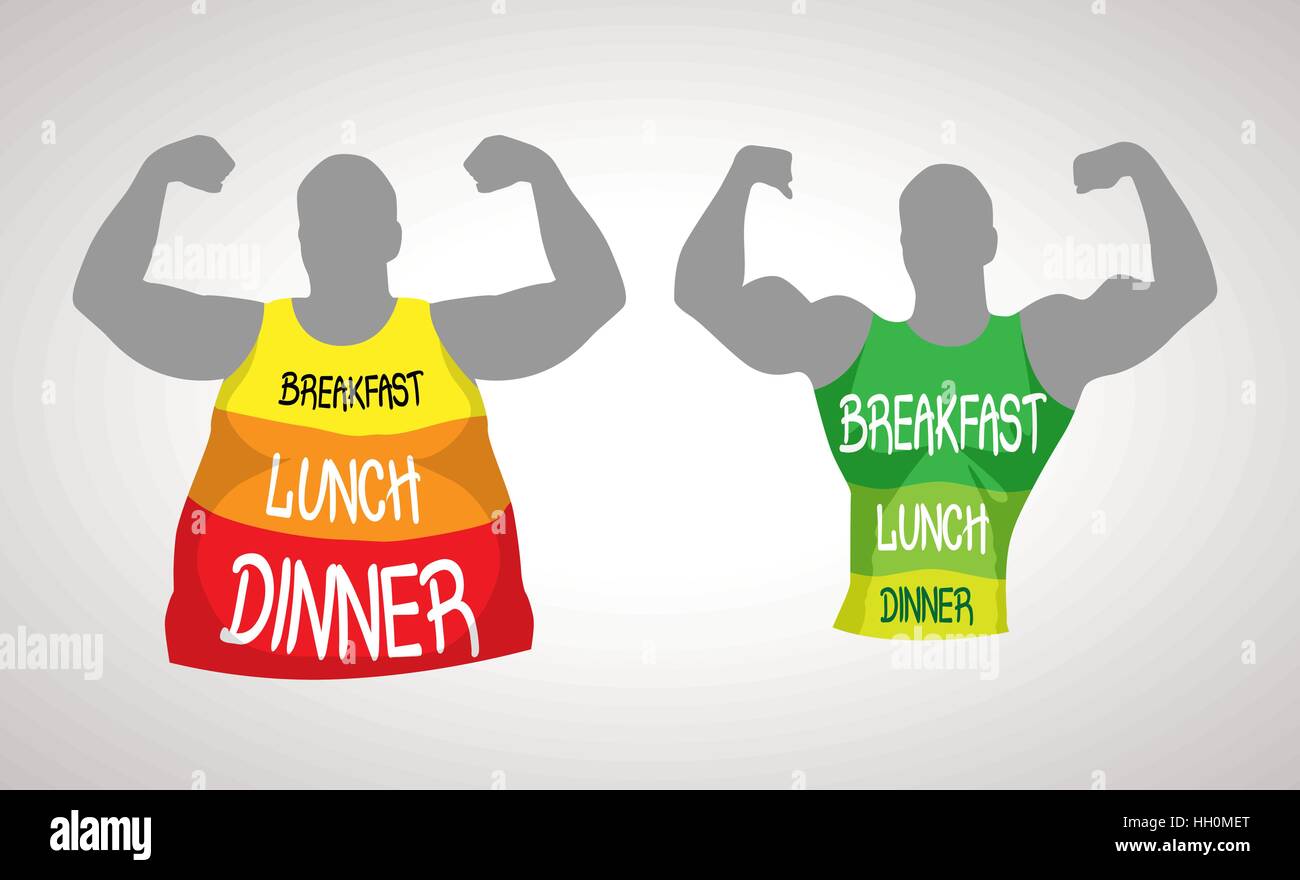 Slim fat Stock Vector Images - Alamy