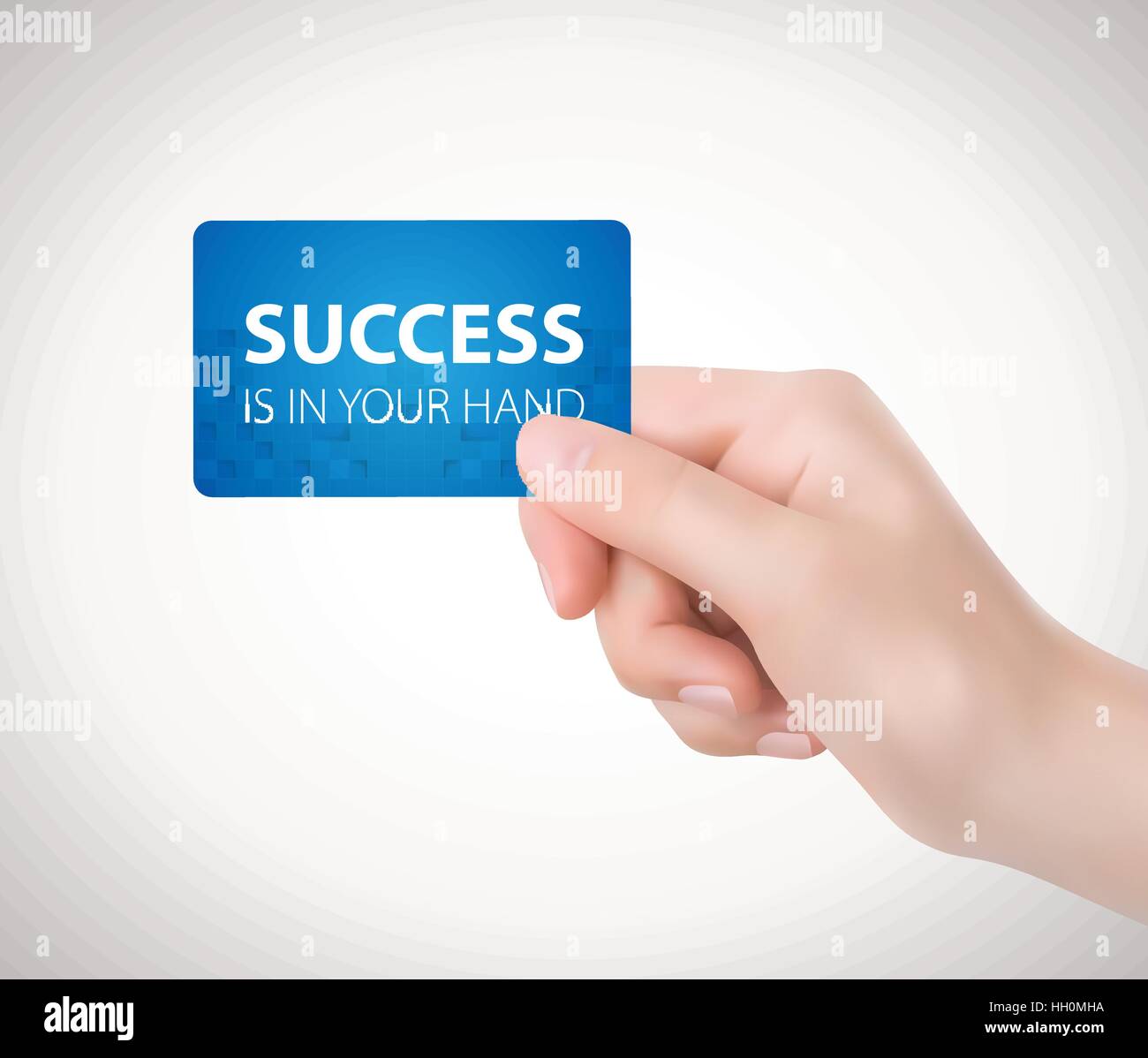 Hand holding card - concept Stock Vector Image & Art - Alamy