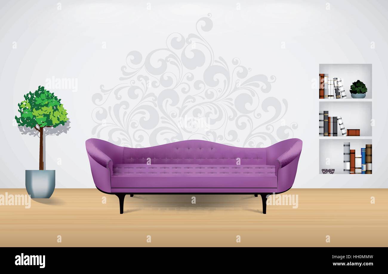 Contemporary dwelling interior design Stock Vector Images - Alamy