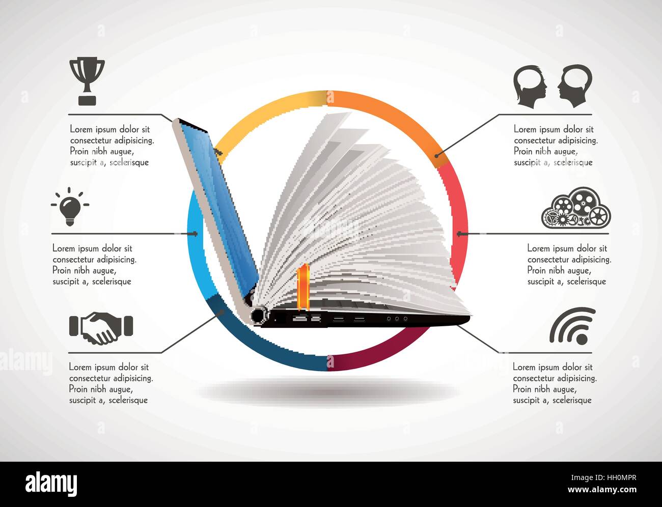 Tablet student keyboard Stock Vector Images - Alamy