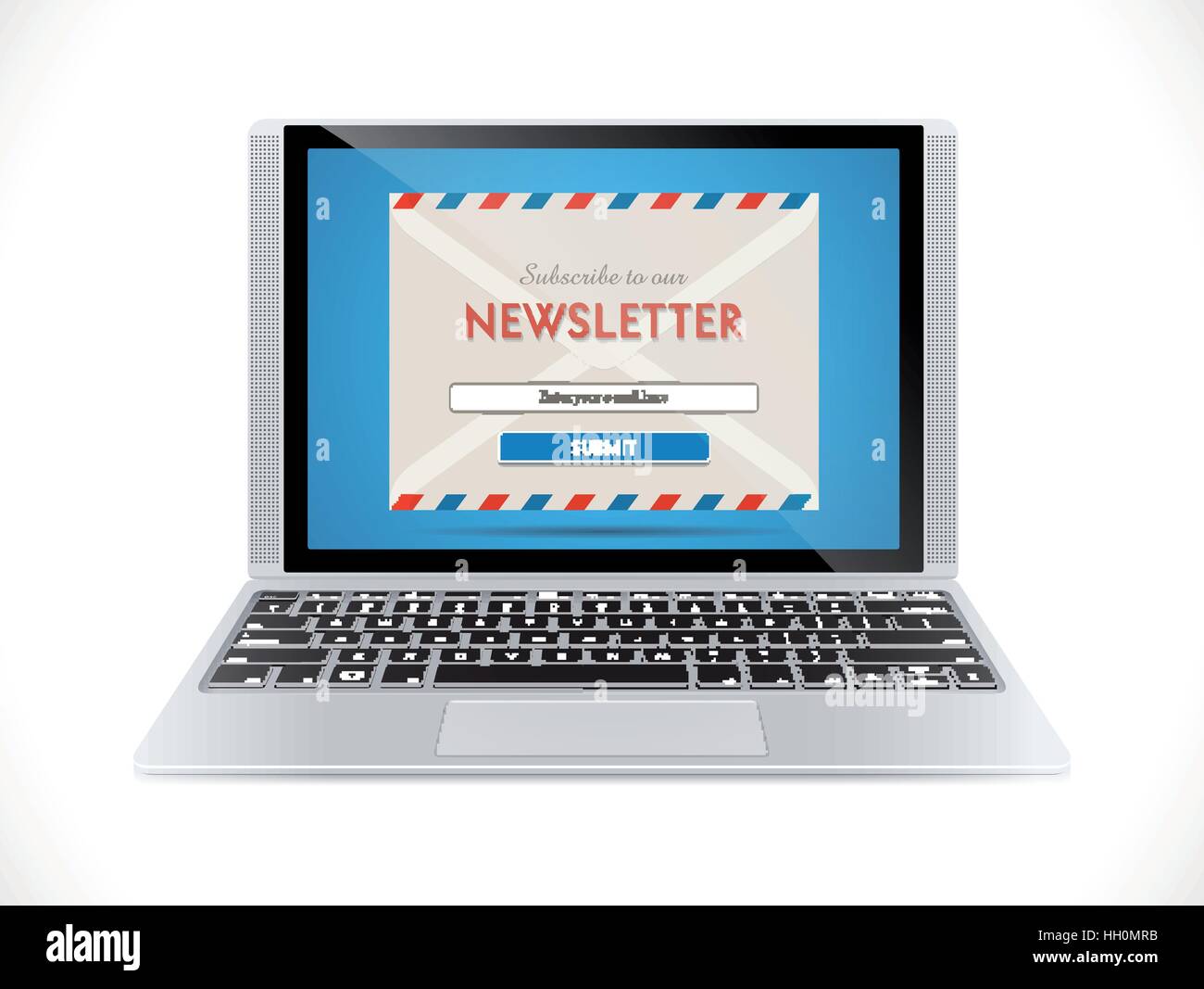 Newsletter - e-mail marketing concept Stock Vector Image & Art - Alamy