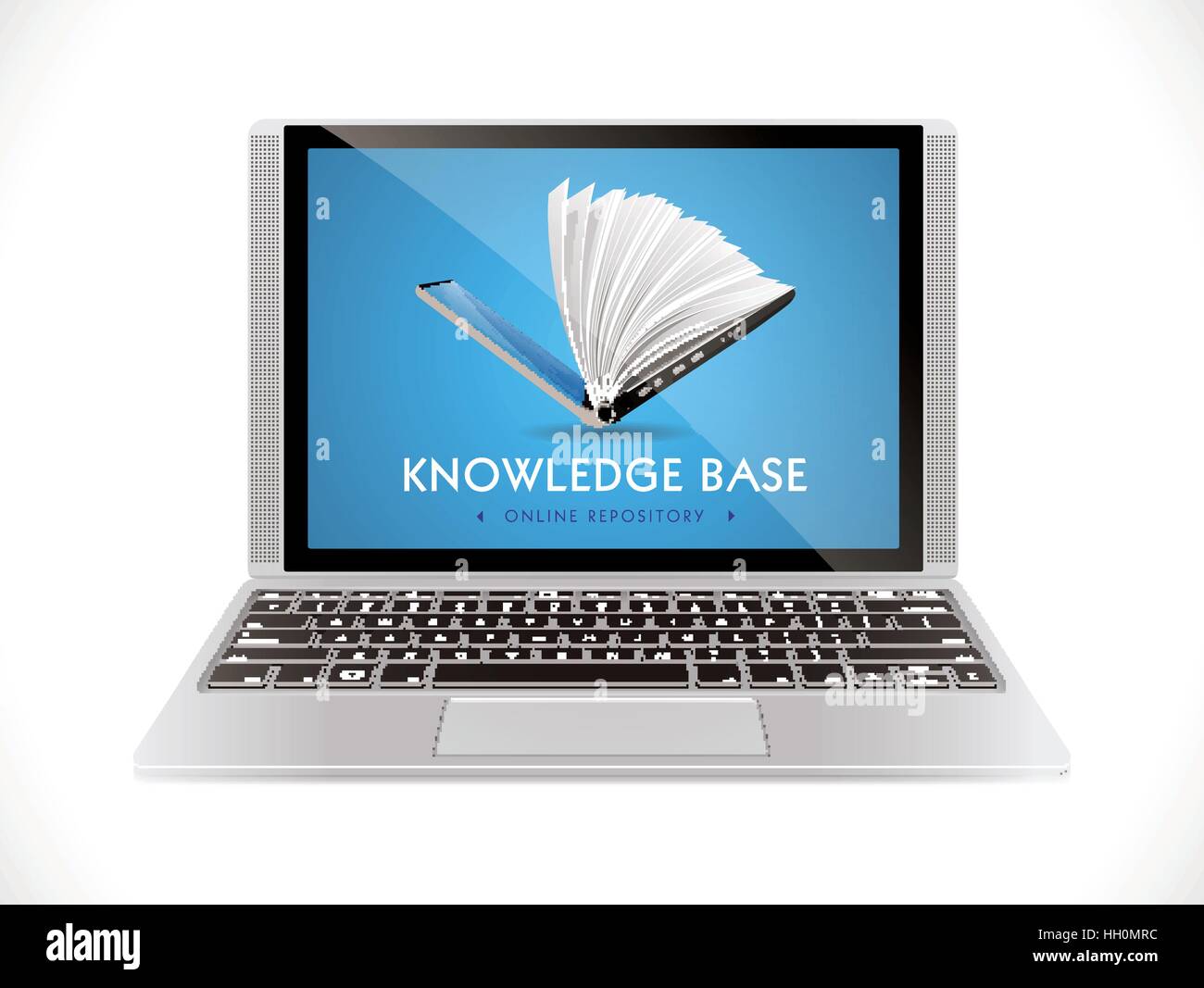 E-learning concept - internet network as knowledge base Stock Vector ...