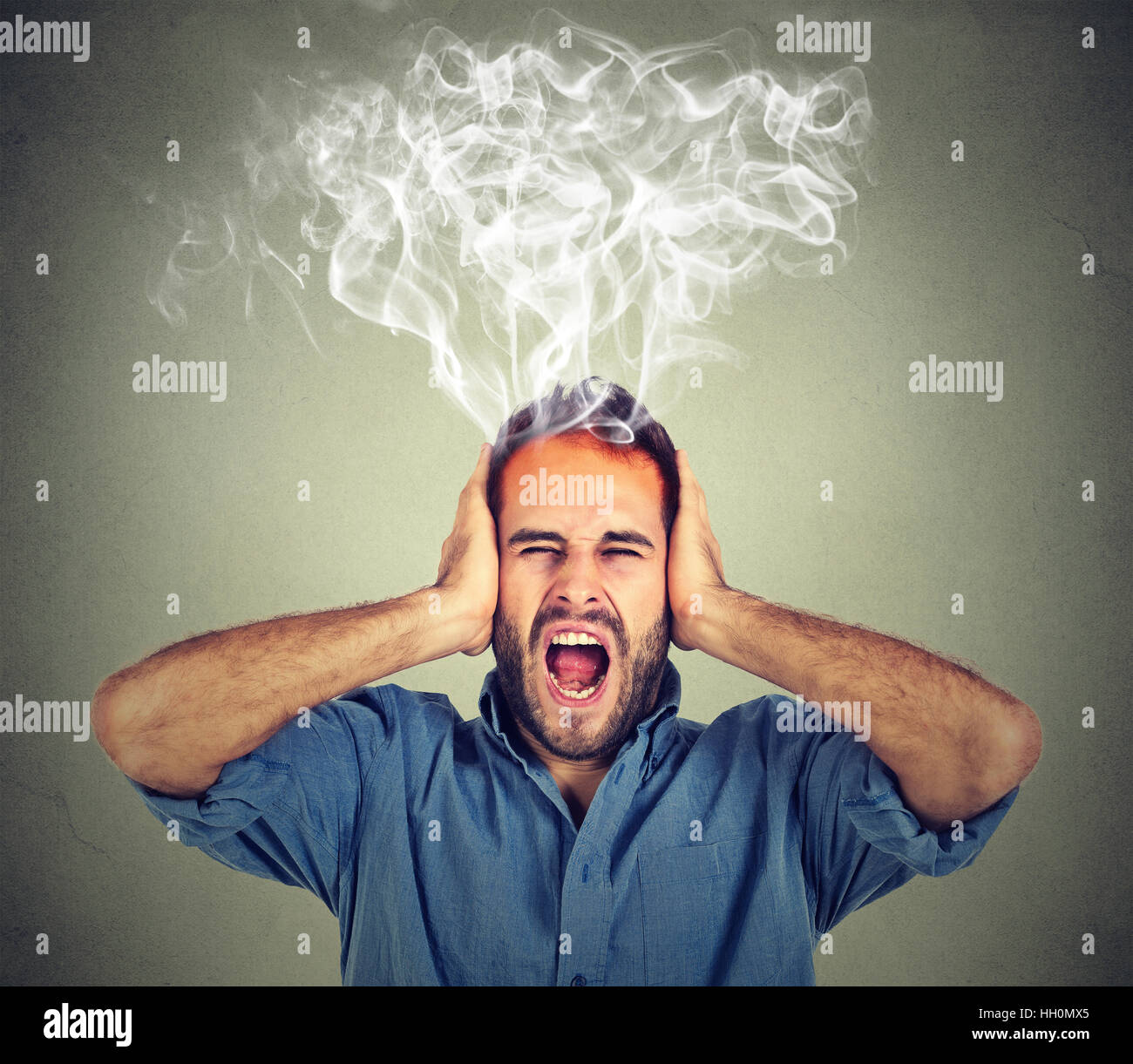 Frustrated Human Face