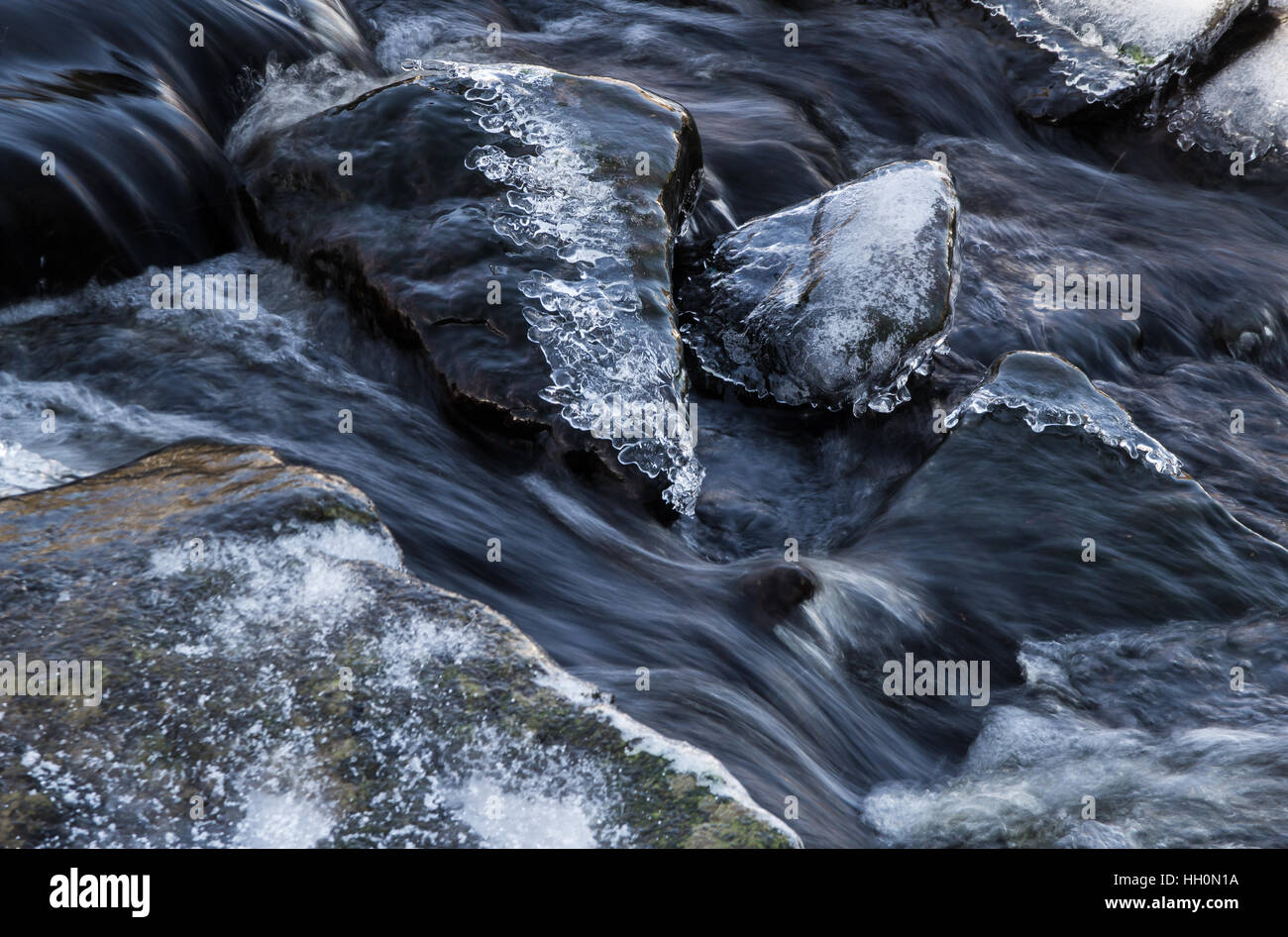 Ice on frozen rocks hi-res stock photography and images - Alamy