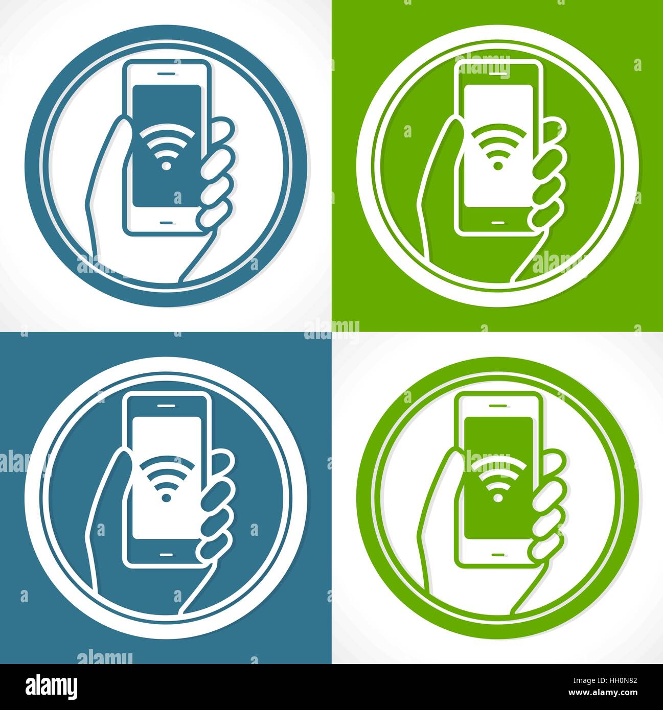 Logo - Mobile applications concept Stock Vector Image & Art - Alamy