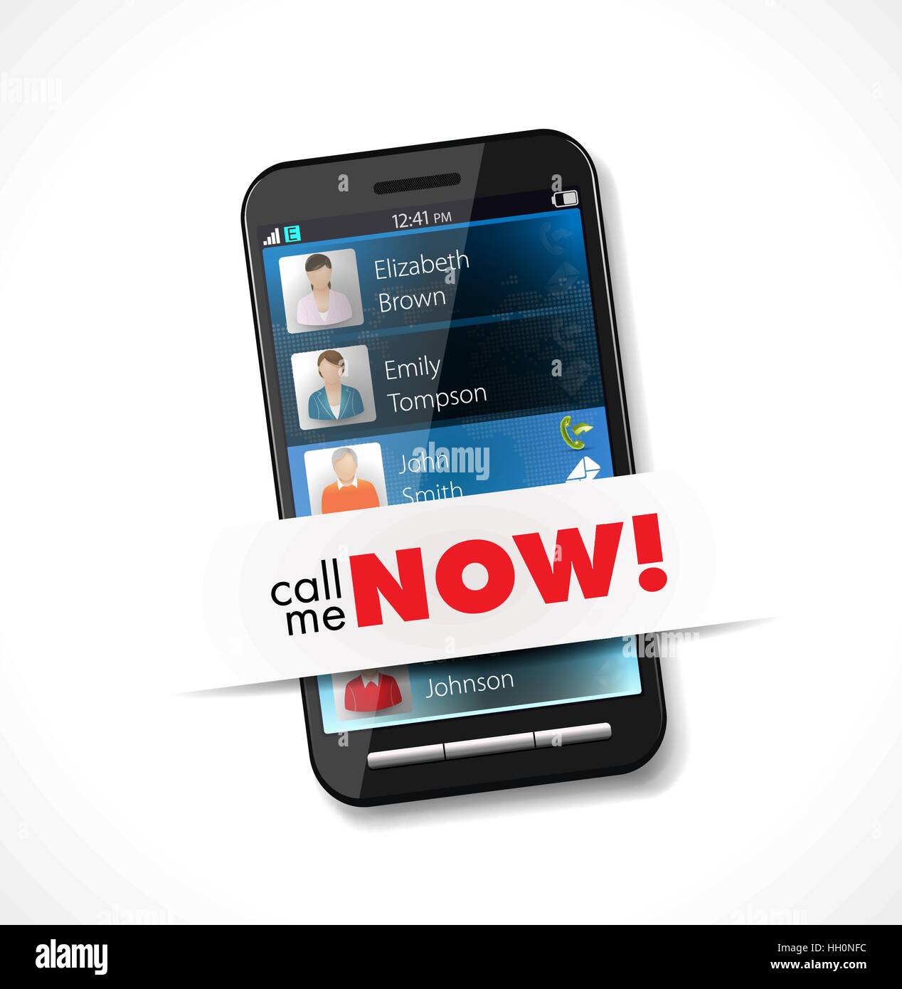 Cellphone - communication concept Stock Vector Image & Art - Alamy