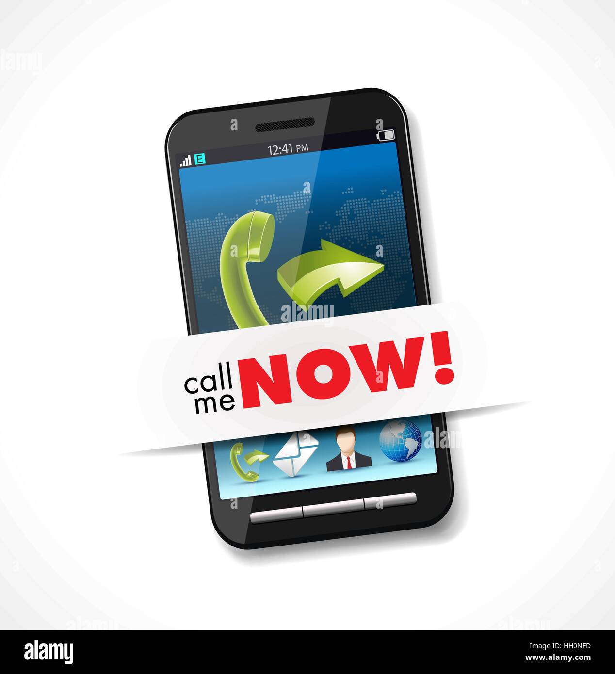 Cellphone - communication concept Stock Vector Image & Art - Alamy