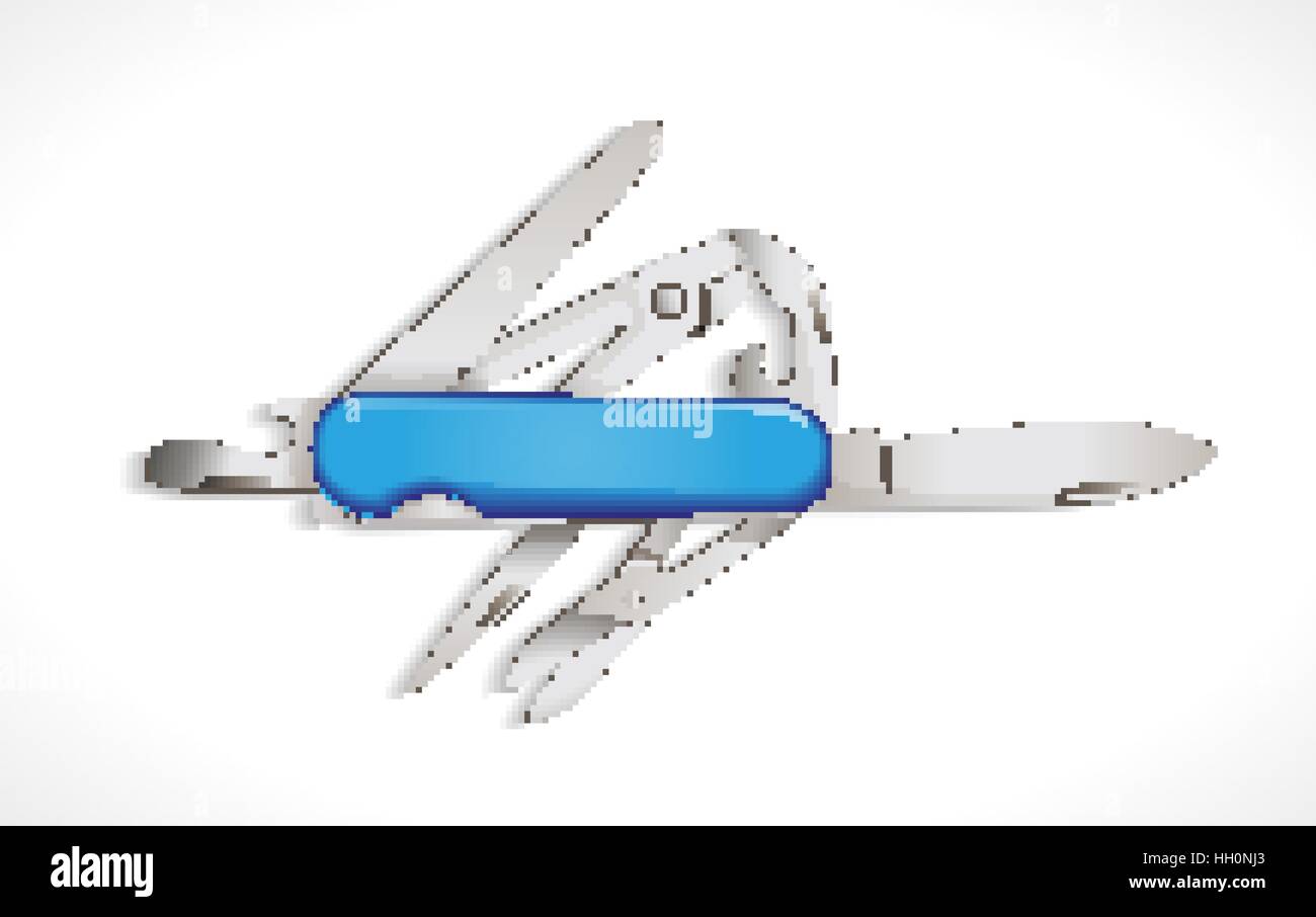 Pocket knife - multi tools concept Stock Vector Image & Art - Alamy