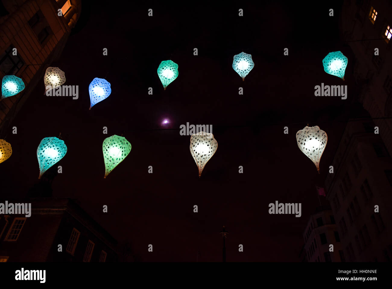 Led Lights, Lumiere Light Festival, London Stock Photo - Alamy