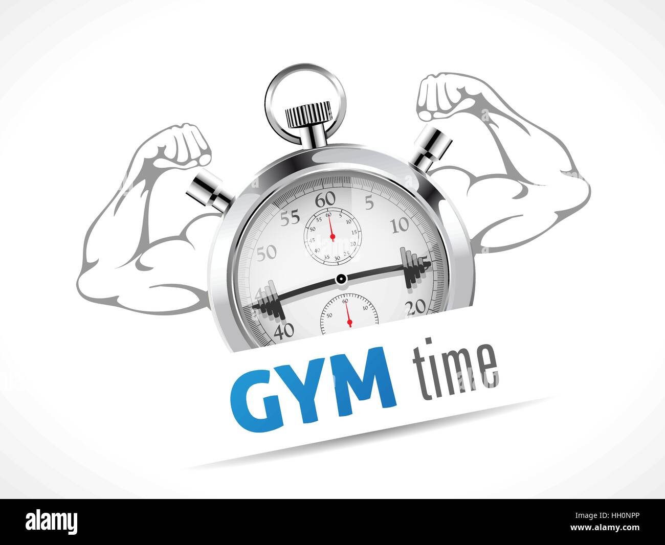 Stopwatch - GYM time Stock Vector Image & Art - Alamy