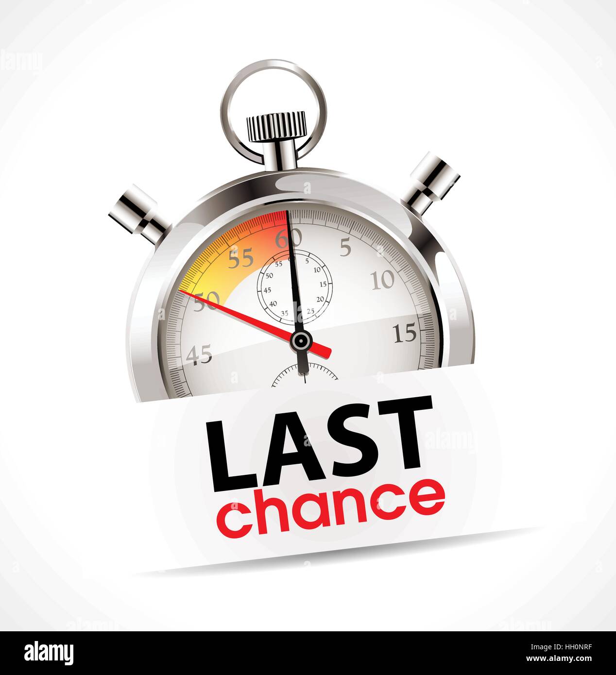 Stopwatch - last minute concept Stock Vector Image & Art - Alamy