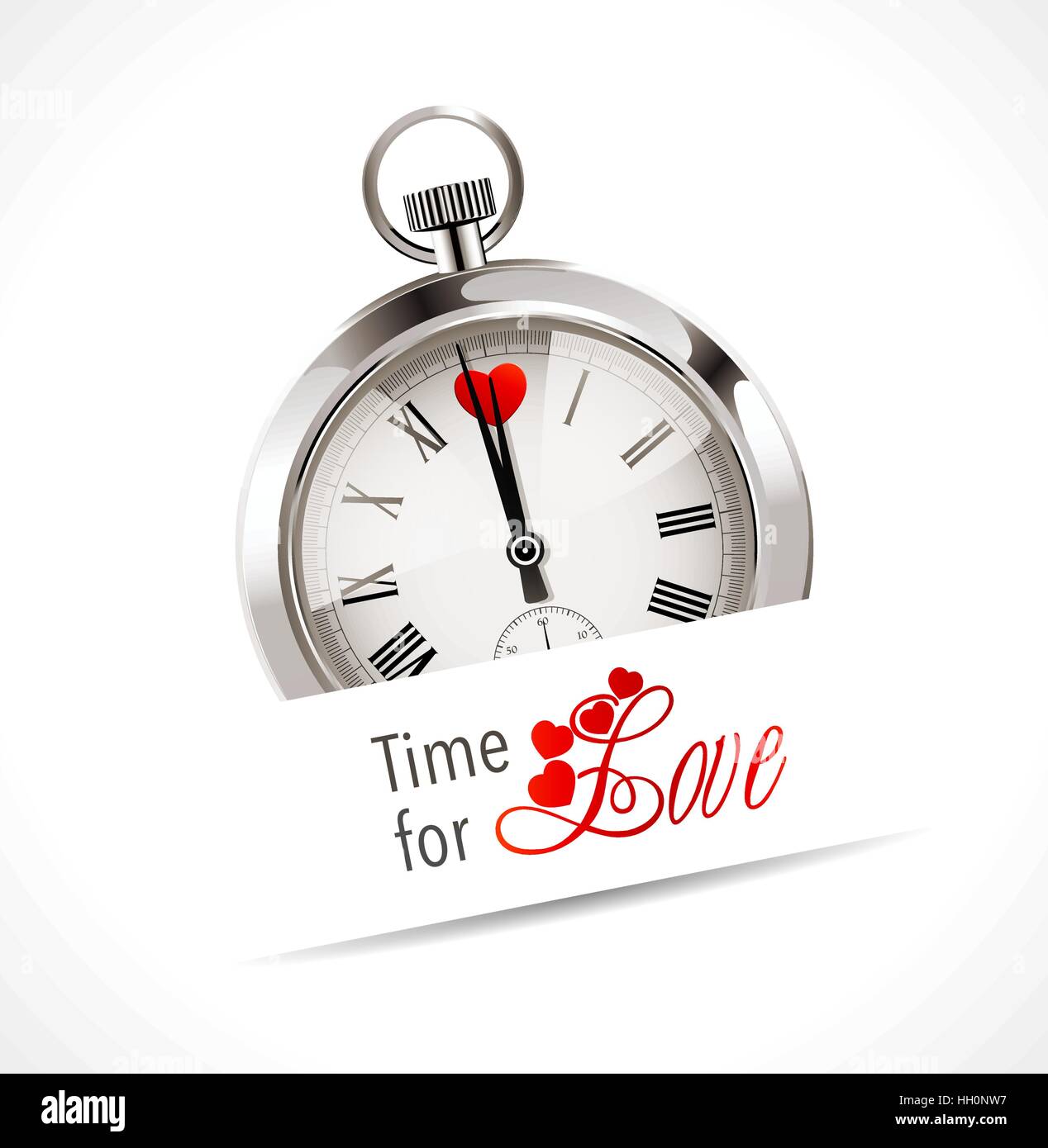 Stopwatch - time for love Stock Vector Image & Art - Alamy