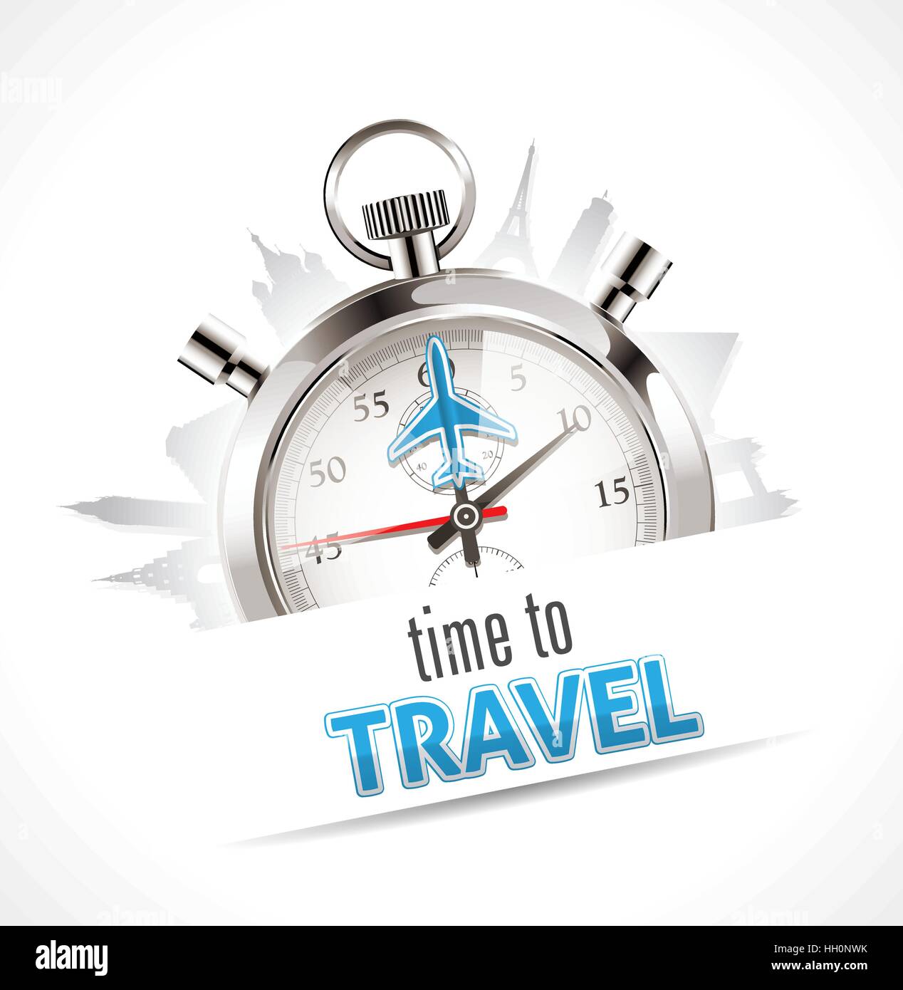 Time travel plane symbol Stock Vector Images - Alamy
