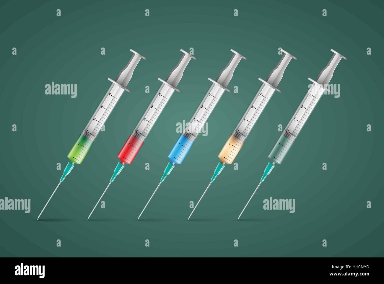 Syringes - medicine concept Stock Vector Image & Art - Alamy