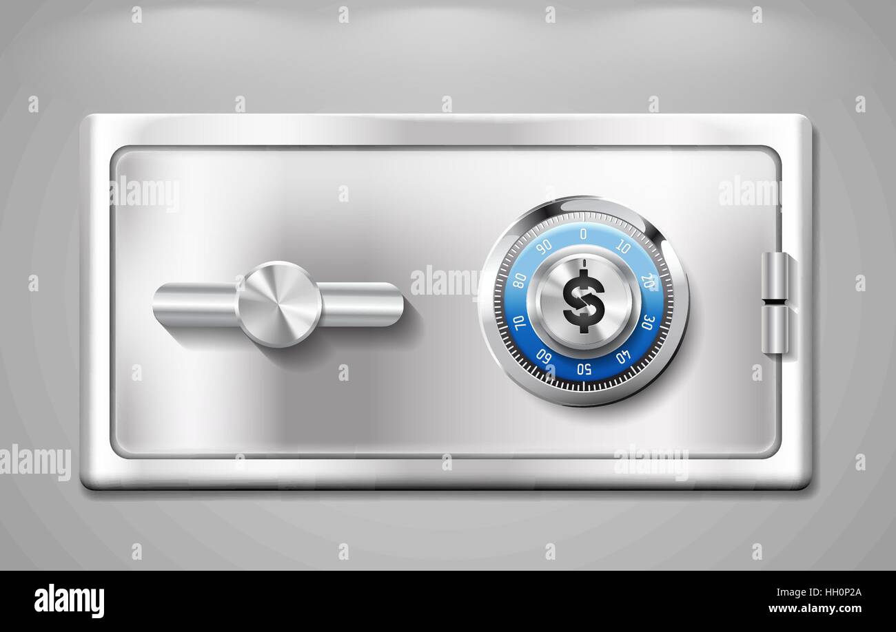 Safe with dollar sign - money protection concept Stock Vector Image ...