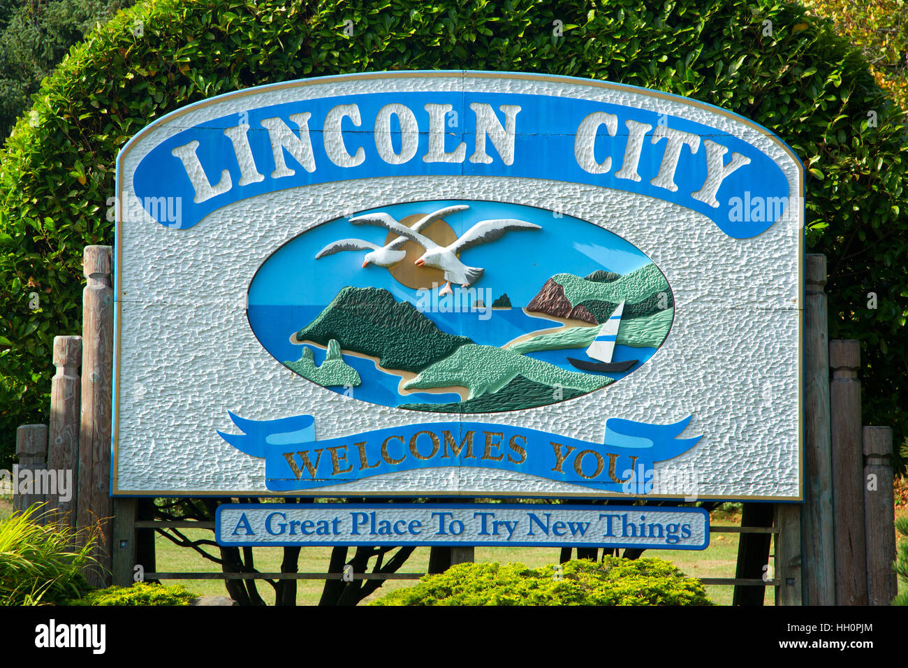 Welcome to oregon sign hi-res stock photography and images - Alamy