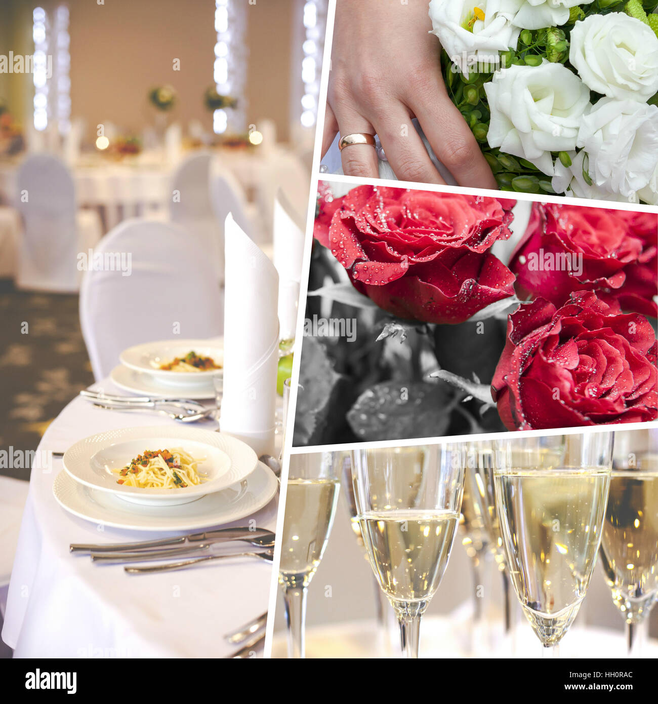 Collage of Wedding time sensational Stock Photo - Alamy