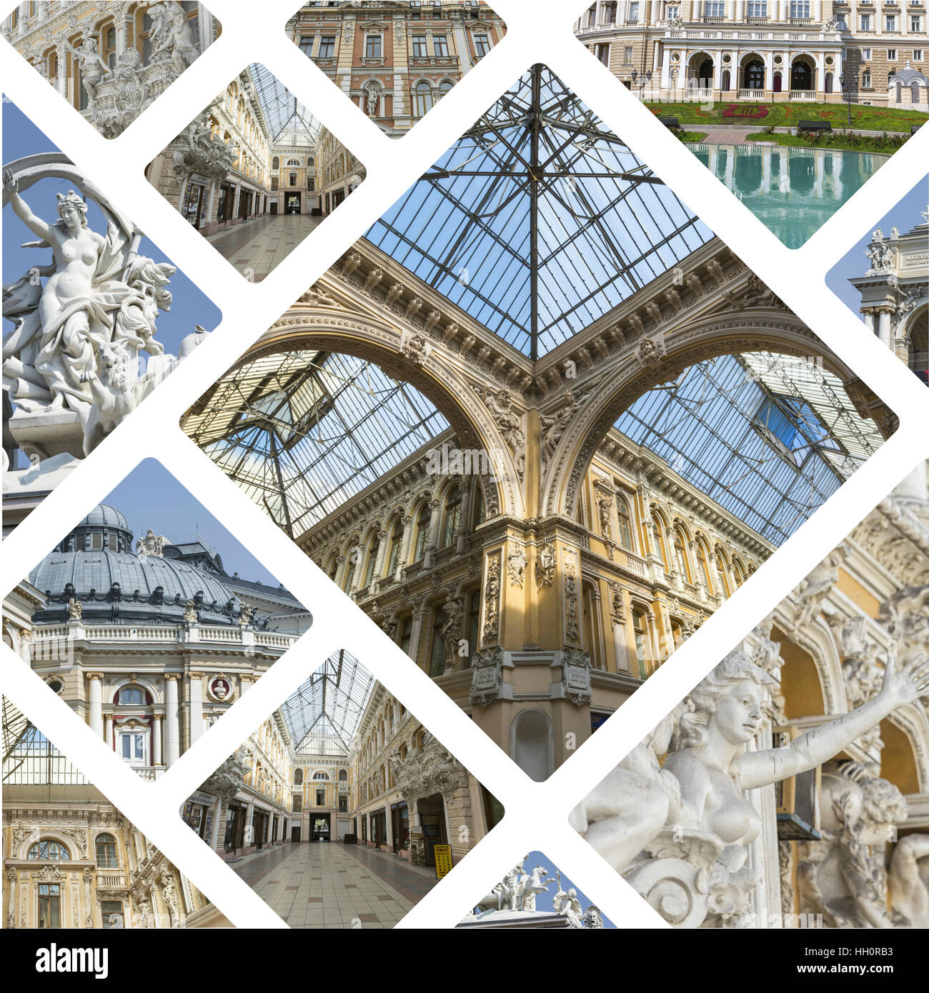 Famous european landmarks collage hi-res stock photography and images ...