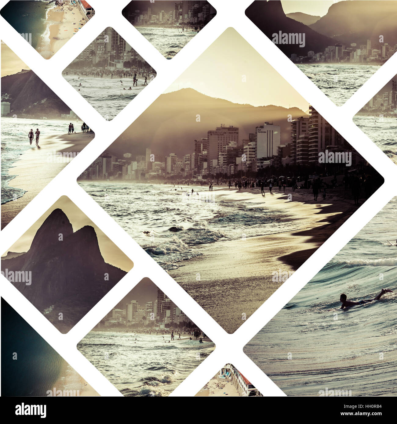 Collage of Rio de Janeiro (Brazil) images - travel background (my ...