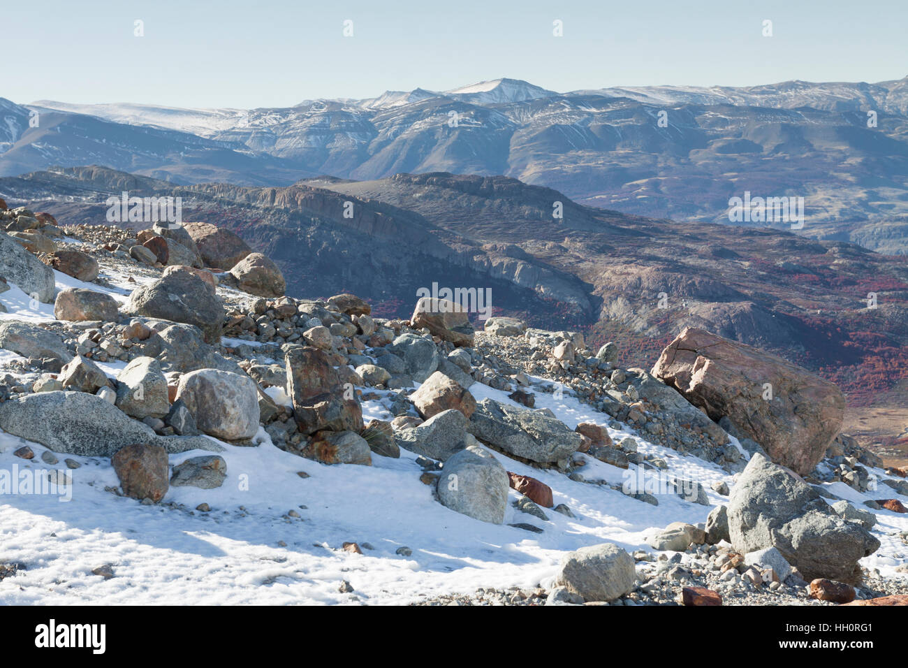 Autumn in Fitz Roy Moutain, Patagonia, El Chalten - Argentina Stock ...