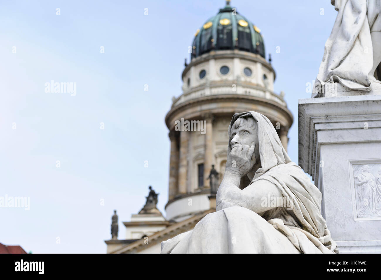 'Allegory of Philosophy' one of statues from the Schiller Monument ...