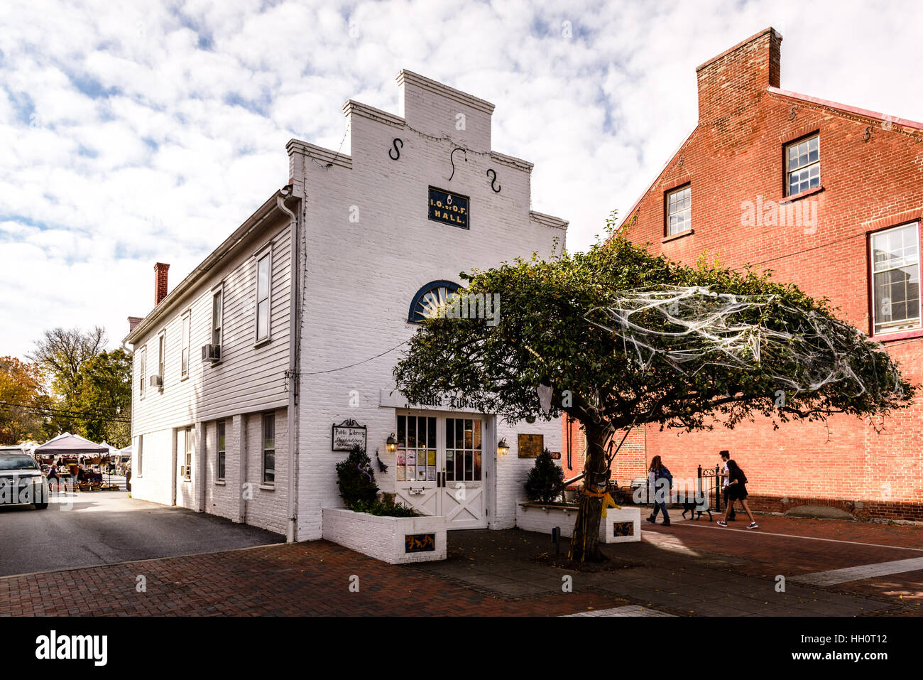 Shepherdstown Library, Old Market House, Shepherdstown, WV Stock Photo ...