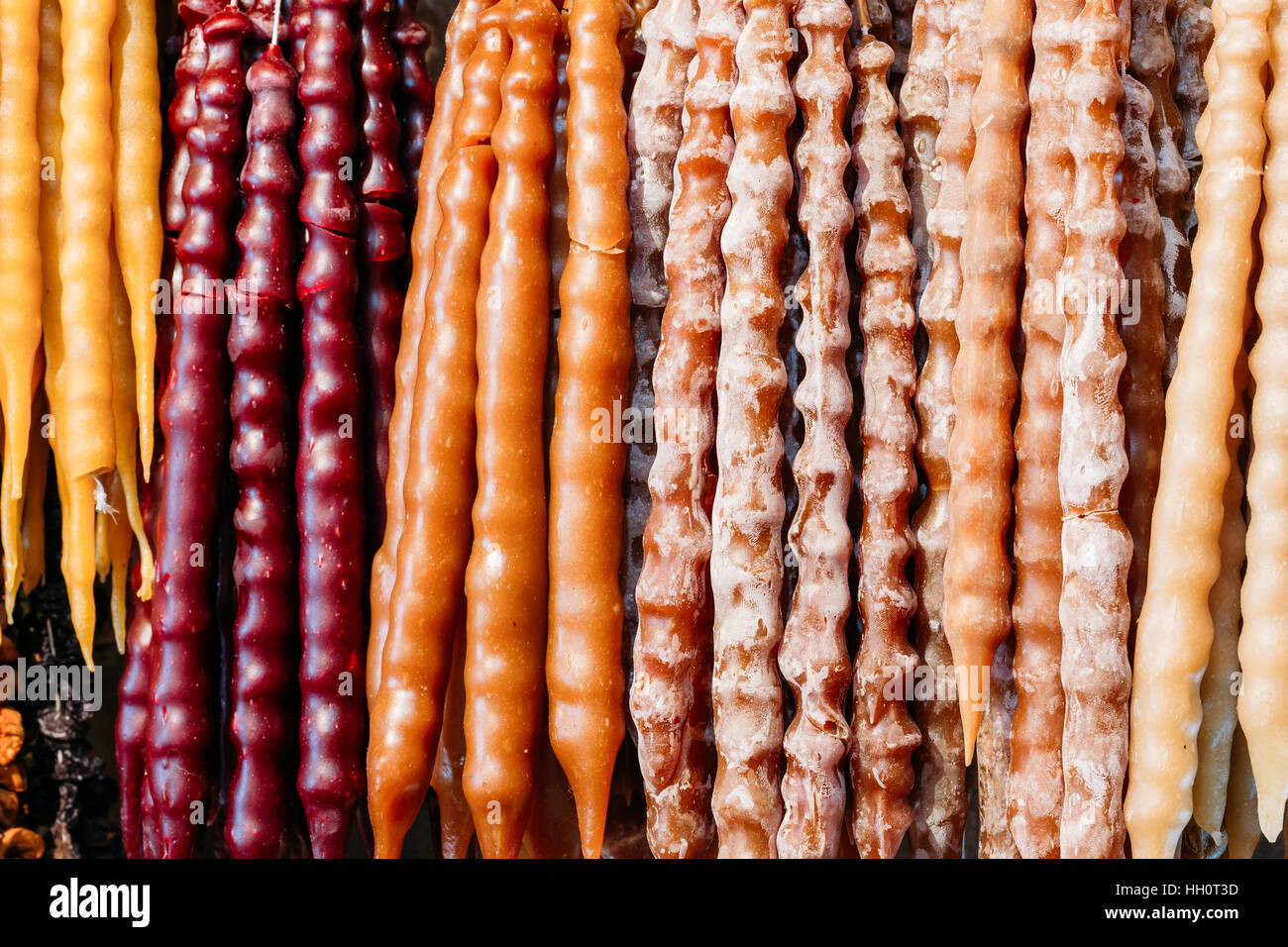 Churchkhela Is A Traditional Georgian Sausage-shaped Candy. The Main ...