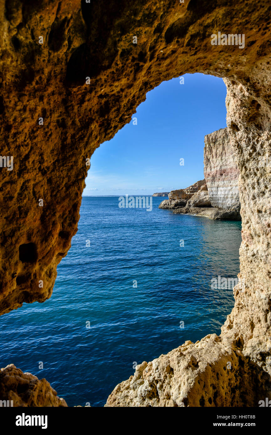 Portugal algarve cave algar seco hi-res stock photography and images ...